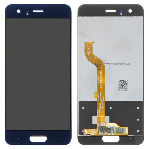 Pantalla LCD puede usarse con Huawei Honor 9, azul, (tipo 1), sin marco ...