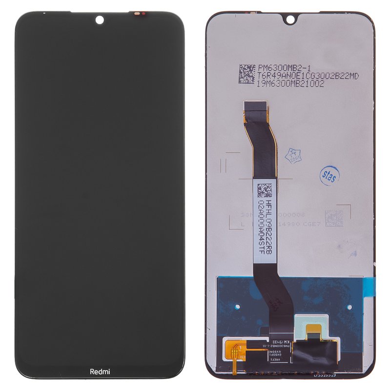 Дисплей для Xiaomi Redmi Note 8, черный, Лого Redmi, без рамки, High ...